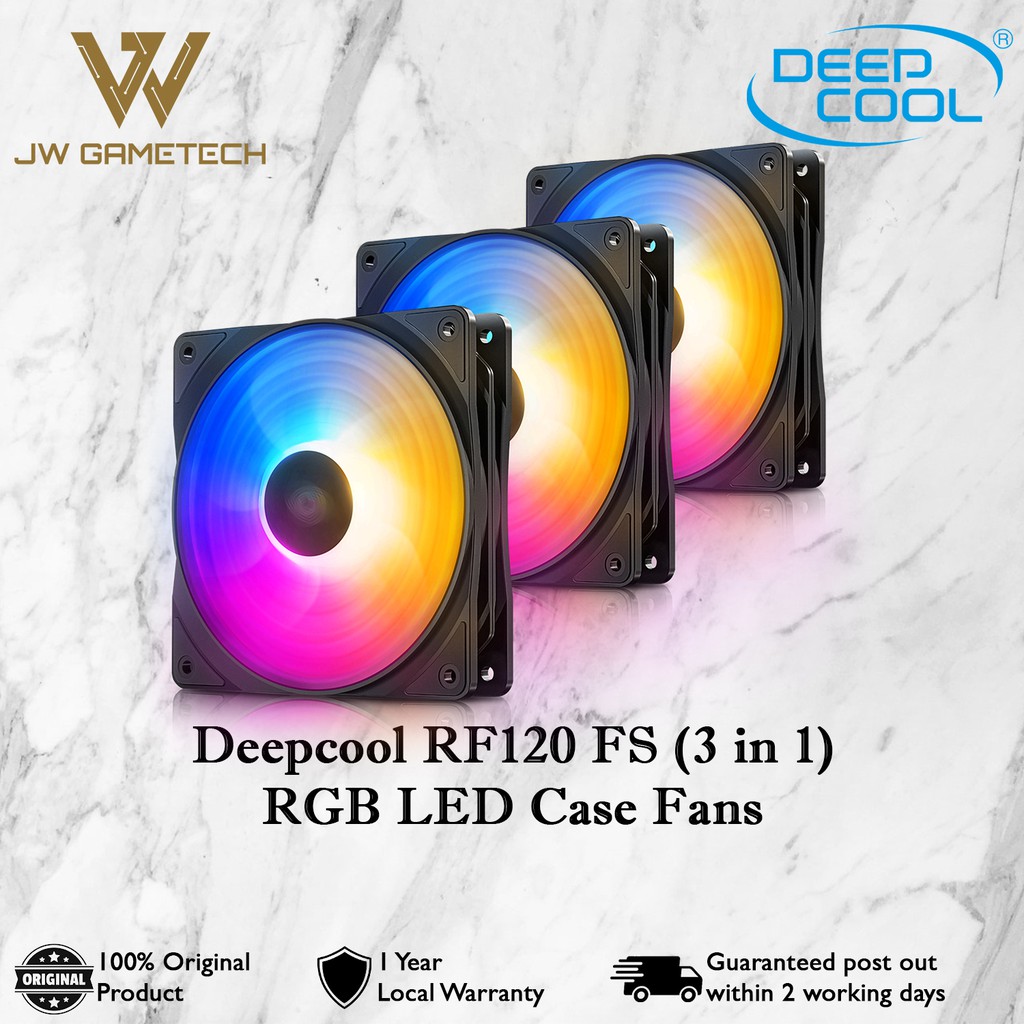 Deepcool RF120 FS (3 in 1) RGB LED Case Fans | Shopee Malaysia