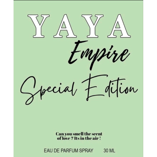 YAYA EMPIRE SPECIAL EDITION PERFUME | Shopee Malaysia