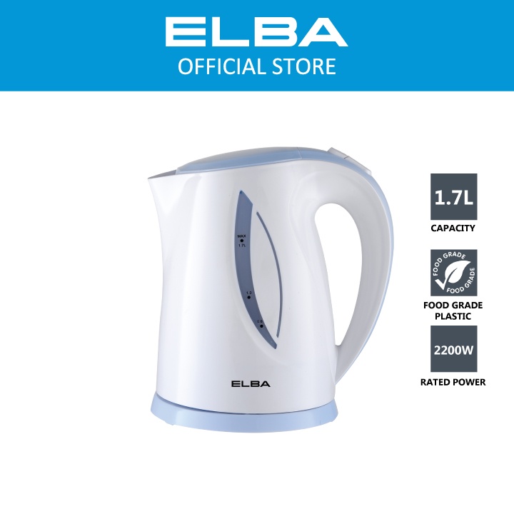ELBA Jug Kettle EJK-D1719(WH) - White (1.7L) | Shopee Malaysia