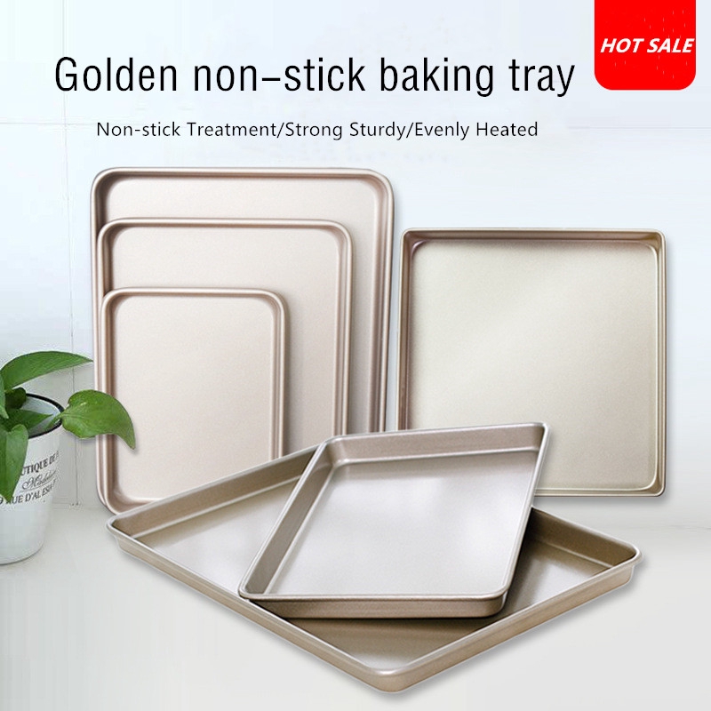 【Hot Sale】Non-stick Rectangle Baking Oven Tray Carbon Steel Bakeware ...