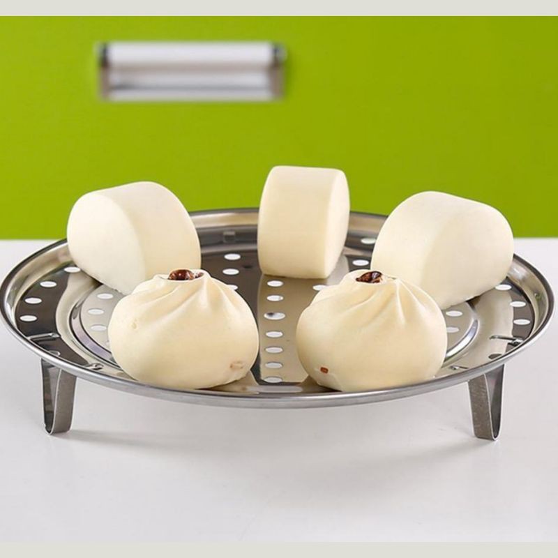 26cm Width 5cm Height Stainless Steel Steam Rack any pot food Steamer ...