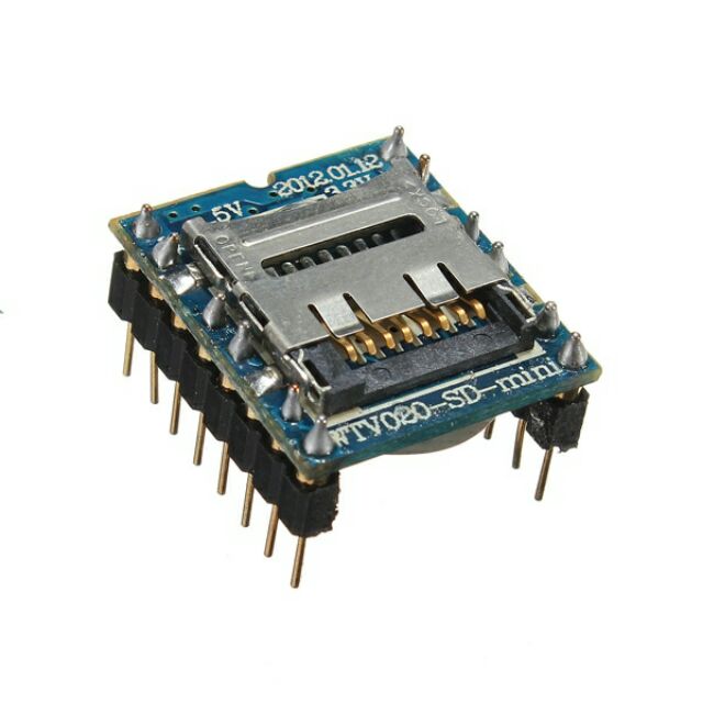 Wtv020 Sd 16p U Disk Audio Player Sd Card Mp3 Voice Module Shopee Malaysia 