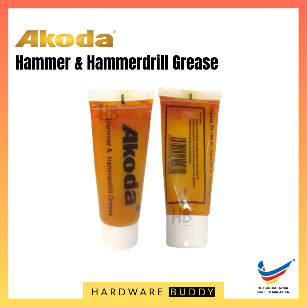 [100% Original] AKODA Hammer and Hammerdrill Grease (40ML) / Oil Minyak ...