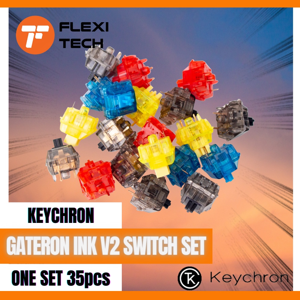 Flexi Tech Keychron Gateron Ink V2 Switch Set Red / Yellow / Black Mechanical Switches | Shopee ...