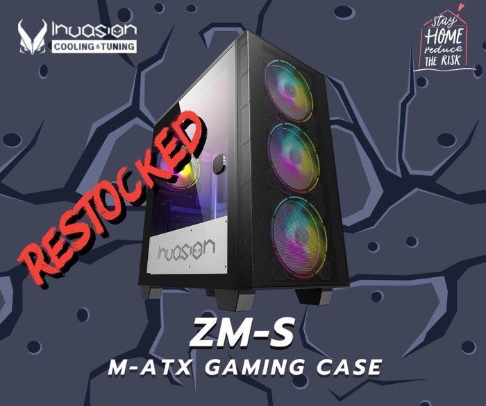 Invasion ZMS / H-9 micro ATX Steel Mesh Front Panel Gaming Casing ...