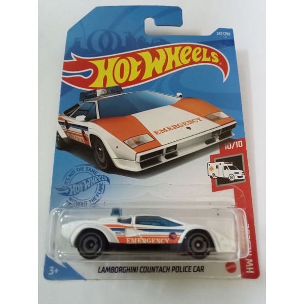 Hot Wheels LAMBORGHINI COUNTACH POLICE CAR | Shopee Malaysia