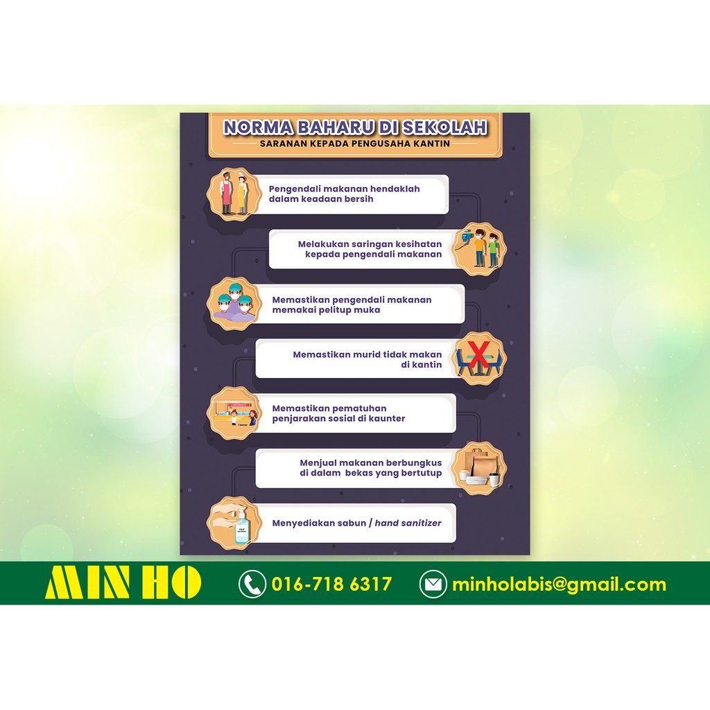SOP Poster Norma Baharu Di Sekolah (Saranan Kepada Pengusaha Kantin ...