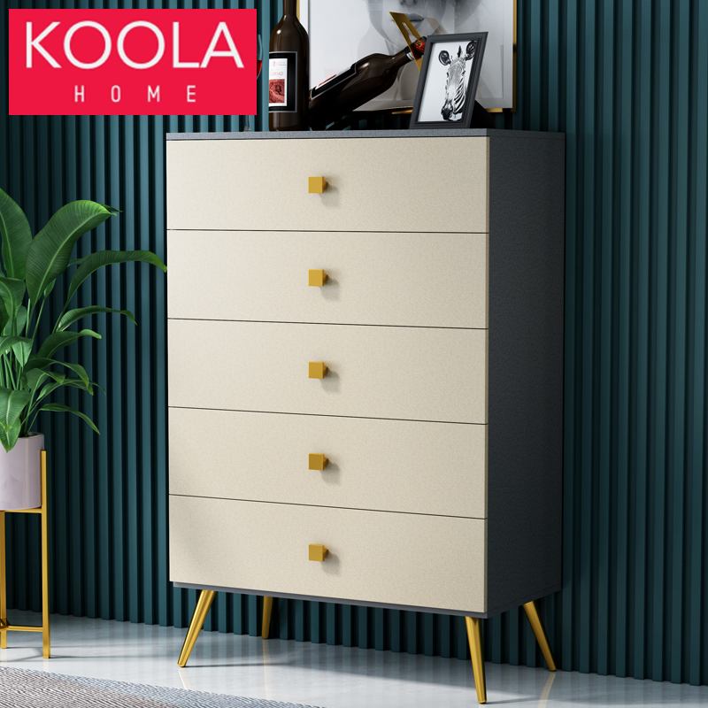 KOOLA Nordic Luxury Wood Chest of Drawer Cabinet Baju Almari Laci ...