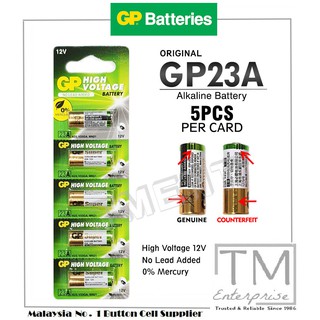 GP23A Genuine Super Alkaline Battery High Voltage 12V Car Remote ...