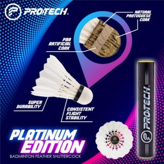 Protech Platinum Edition Badminton Shuttlecocks | Shopee Malaysia