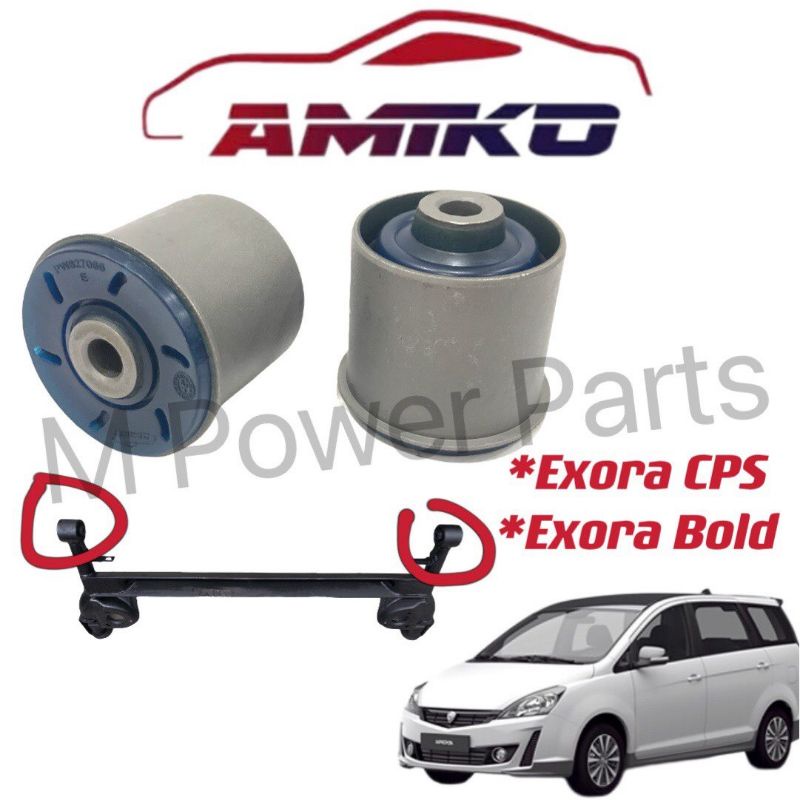 Heavy Duty Silicone Proton Exora CPS,Exora Bold Turbo Silicone Rear Axle Bush/Rear Trailing Arm ...