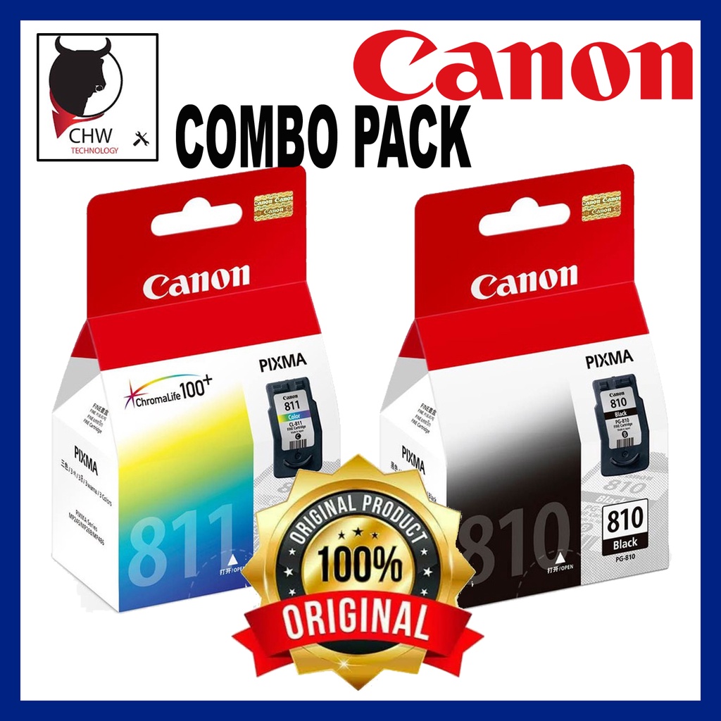 CANON 810+811 BLACK AND COLOR COMBO PACK CARTRIDGE | Shopee Malaysia