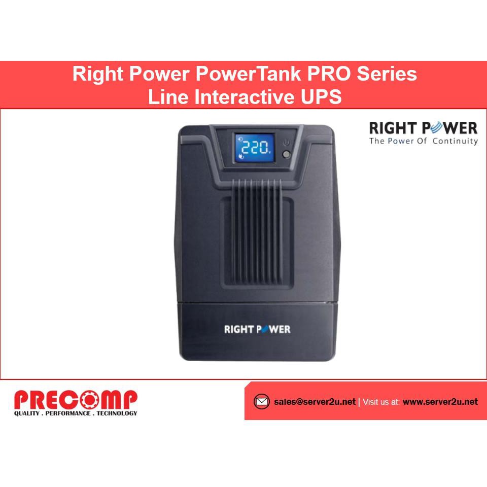 Right Power PowerTank PRO Series 1250VA (PowerTank P1250T) | Shopee ...