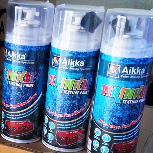 AIKKA Wrinkle Texture Paint 400ml aerosol WK01-WK24 ~Cat Menggerutu ...