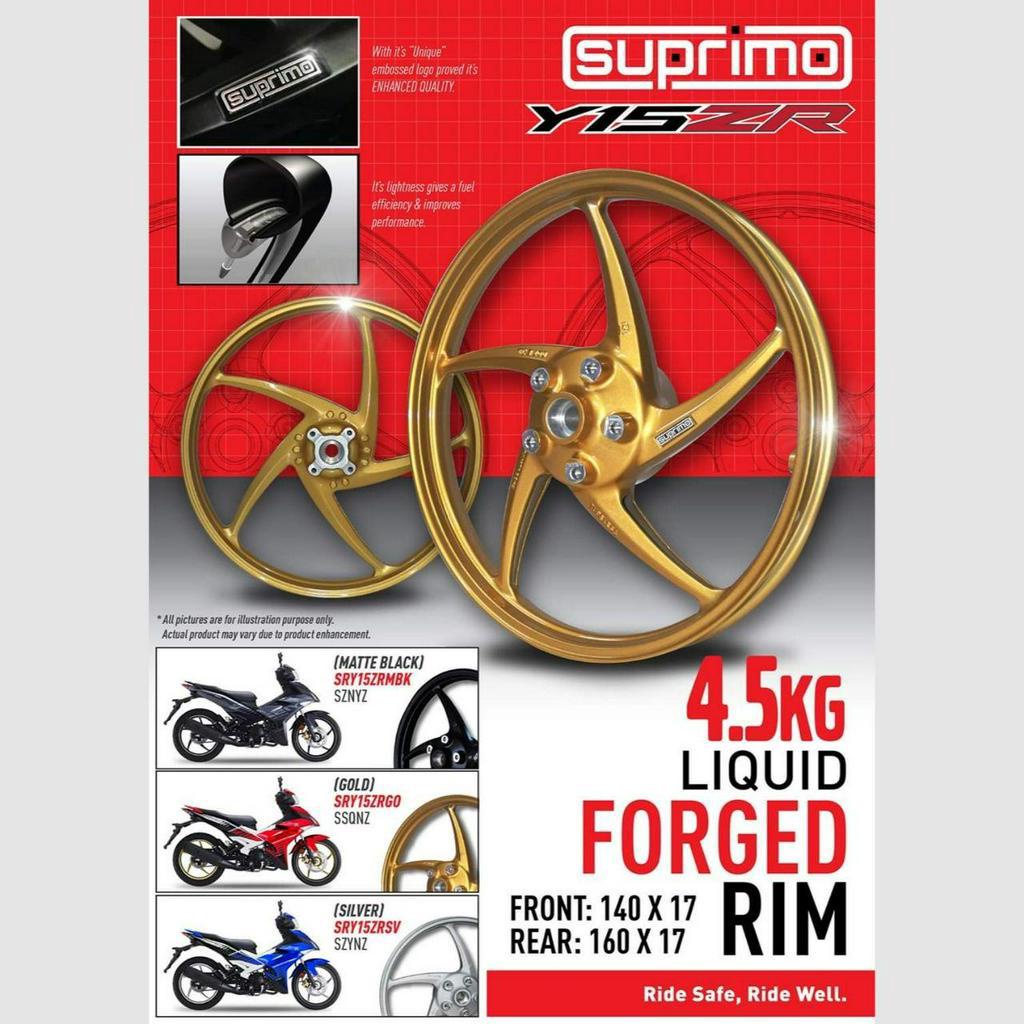 SPORT RIM SUPRIMO PNP Y15 LIQUID FORGED FG 1.4/1.6X17 4.5KG CAST WHEEL | Shopee Malaysia