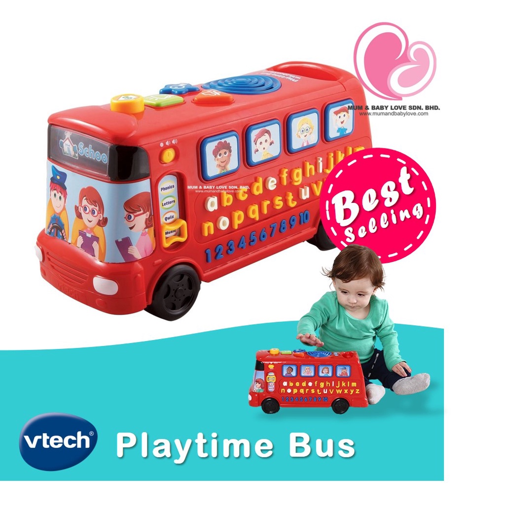 Original Vtech Playtime Bus with Phonics (1 to 3 Years), Educational ...