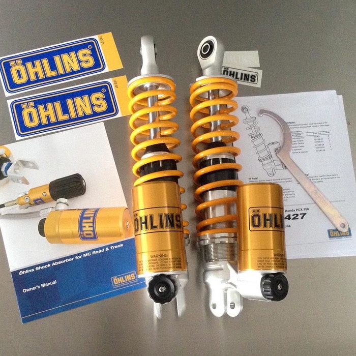 HONDA PCX 150 PCX125 ABSORBER SHOCK SET RACING GAS TANK 320MM OHLINS ...