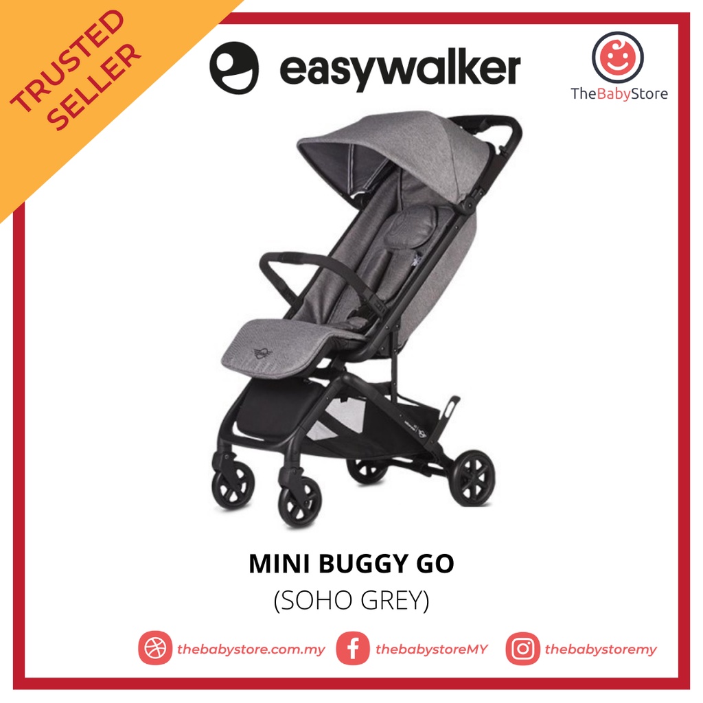 Easywalker MINI BUGGY GO Compact Stroller-Soho Grey | Shopee Malaysia