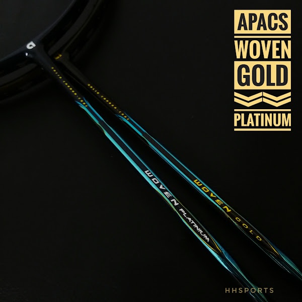 APACS Racket WOVEN Series GOLD/PLATINUM ( 35LBS ) 6.8mm SLIM | Shopee ...