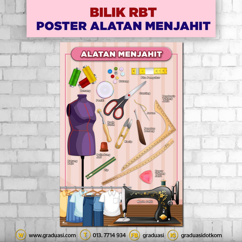 Poster Bilik RBT, Keceriaan Bilik Rekabentuk dan Teknologi, Alatan ...