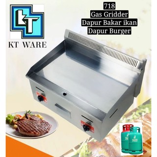 KT WARE 718 griddle gas dapur burger gridder stove nonstick machine ...