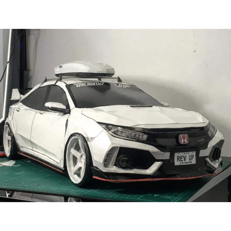Template Paper Car Honda Civic Type R Scale 1:24 | Shopee Malaysia