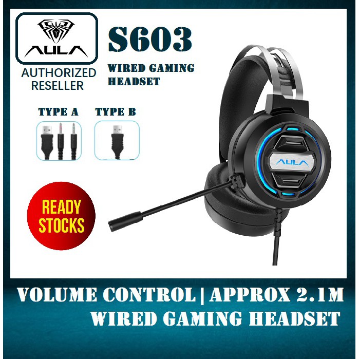 [ READY STOCK ] Aula Wired Gaming Headset S603 | Shopee Malaysia