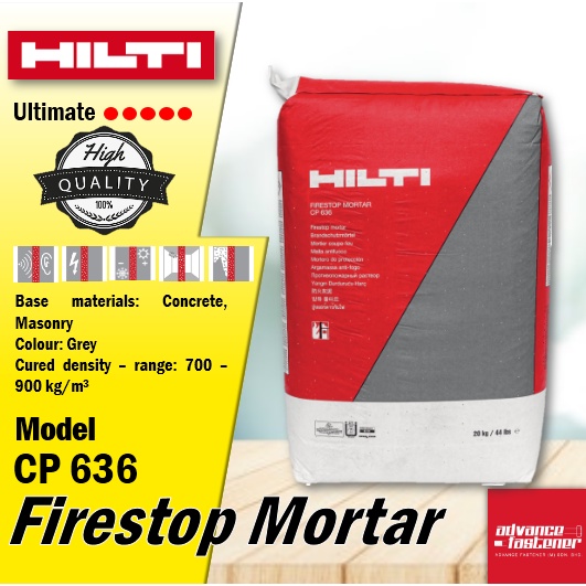 HILTI CP 636 FIRESTOP MORTAR (20KG) | Shopee Malaysia
