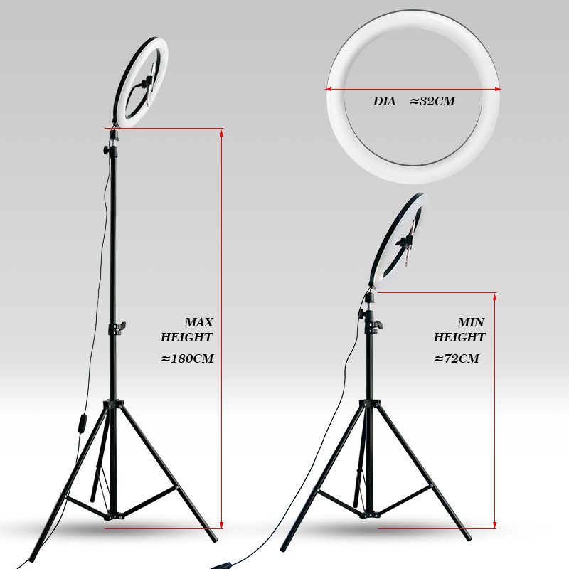 Ready Stock Led Ring Light Dim Video Live Studio Lighting Lampu Bulat ...