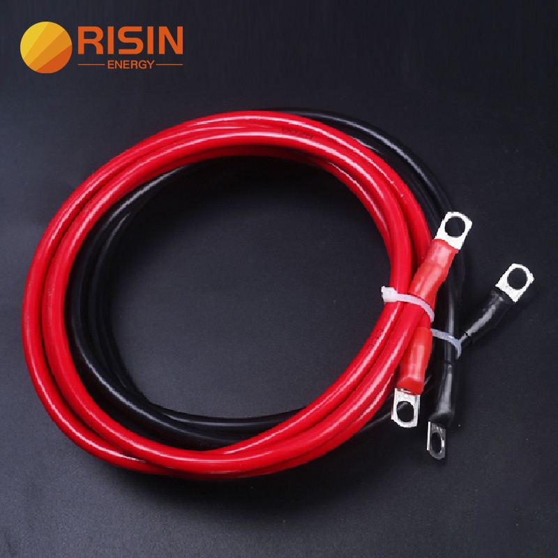 Risin 1AWG 2AWG Battery Cable Soft High Current 35mm2 50mm2 PVC Wire M8 ...