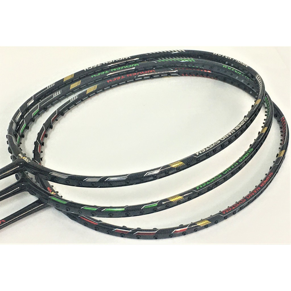 Maxbolt Woven Tech 60 & 90 Badminton Racket with Free String & Overgrip ...