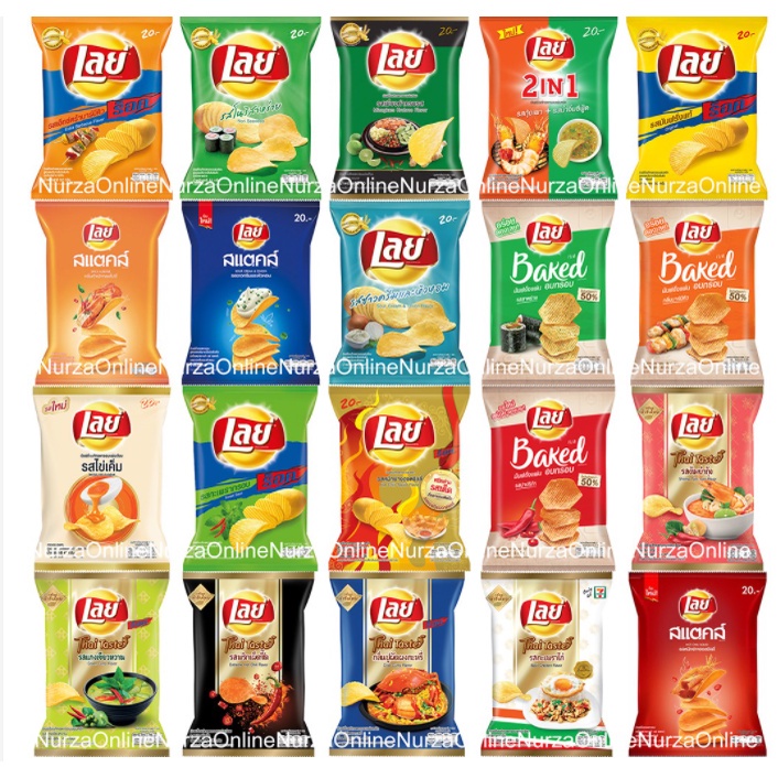 Thailand Snack Lay's Lay Lays Potato Chips Salted Egg Halal 46g - 52g ...