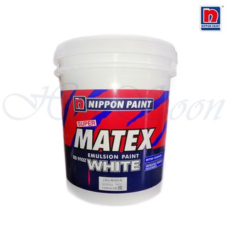 18L Nippon Paint Super Matex Interior Wall Emulsion Paint (White 9102 ...