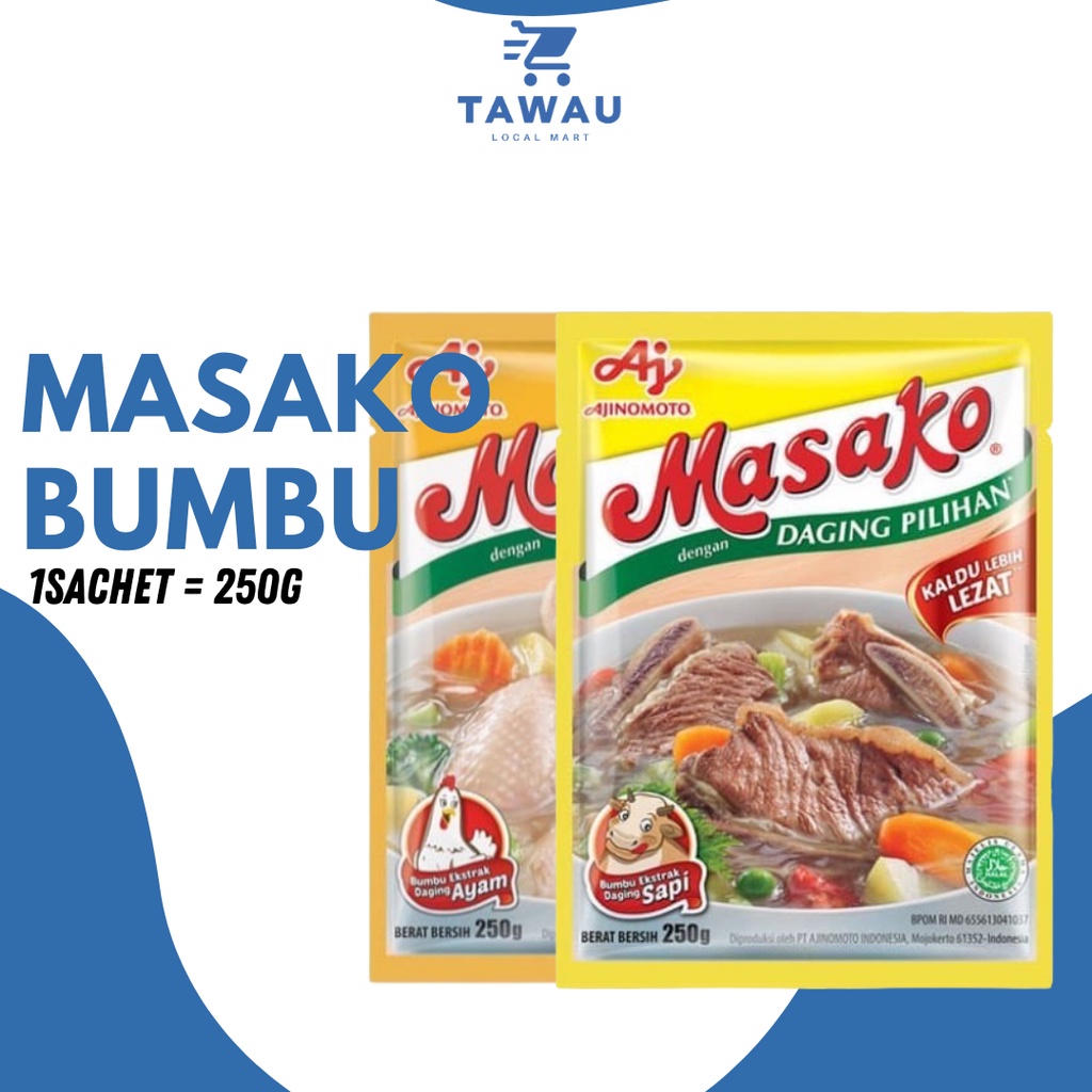 Masako Sachet Ayam & Sapi 9gm Product Indonesia Ajinomoto Royco Kuah ...
