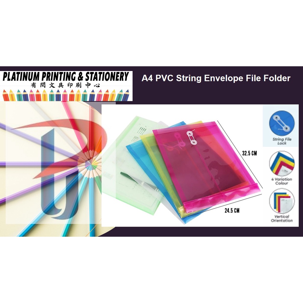 Transparent PVC String File A4 Size | Shopee Malaysia