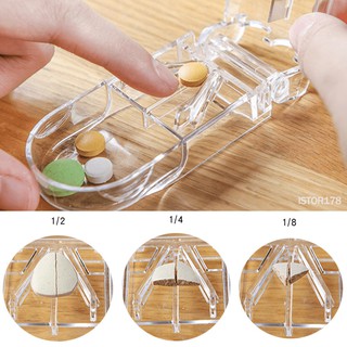 PORTABLE MEDICINE PILL CUTTER BOX/ PILL SPLITTER STORAGE/ TABLET ...