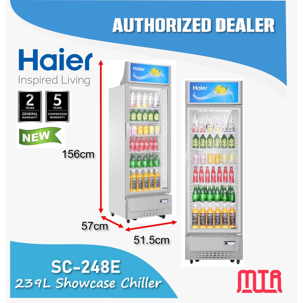 Trio CFC Free Display Chiller TDC-248D (248L) / TDC-288D (288L) / Haier ...