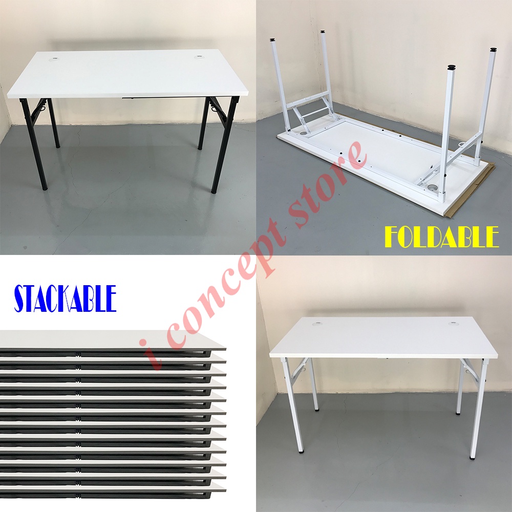 Foldable writing table / meja tulis lipat / Office Table | Shopee Malaysia