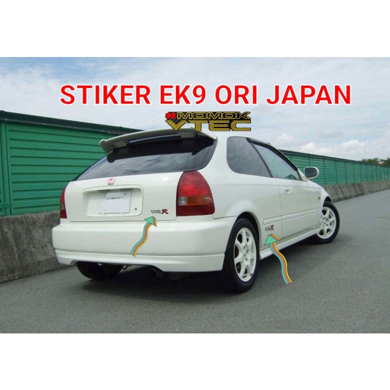 STIKER EK9 ORIGINAL JAPAN COMPLETE 3 PCS NEW HONDA JAPAN #MOMOKVTEC ...