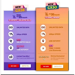 UMobile Funz GX30 / GX38 Unlimited Internet | Shopee Malaysia