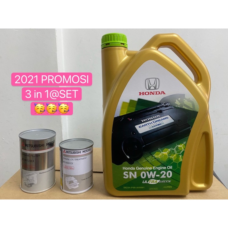 Original honda genuine engine oil sn 0w20 fully synthetic + mitsubishi ...