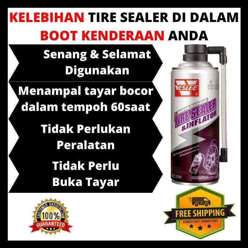 Tayar kereta﹢spray gun﹢ Penampal Tayar Kenderaan Atau Kereta Bocor ...