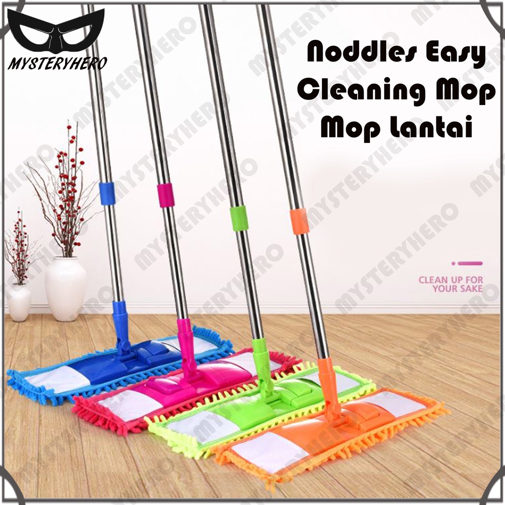 MysteryHero Magic Microfiber Noodle Dust Mop Telescoping Pole Floor ...