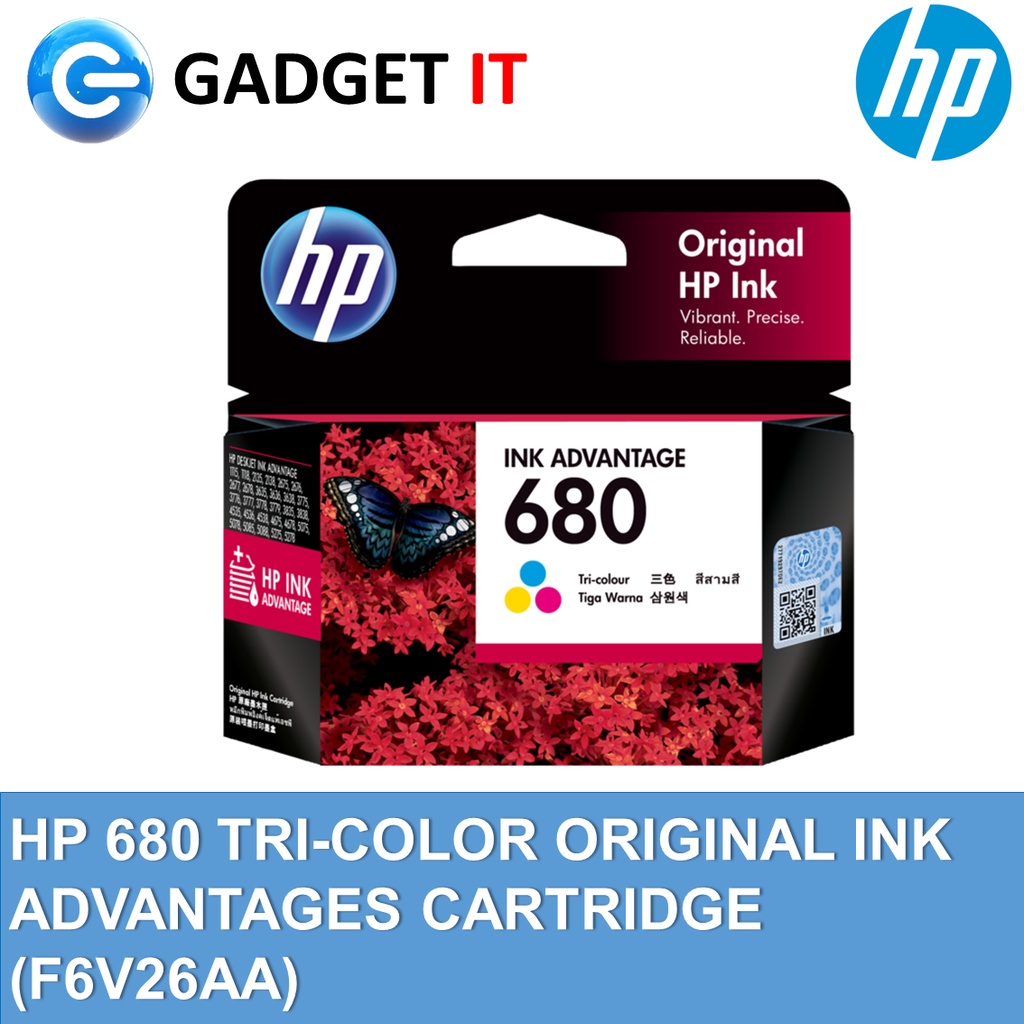 HP 680 Tri-color Original Ink Advantage Cartridge (F6V26AA) | Shopee ...
