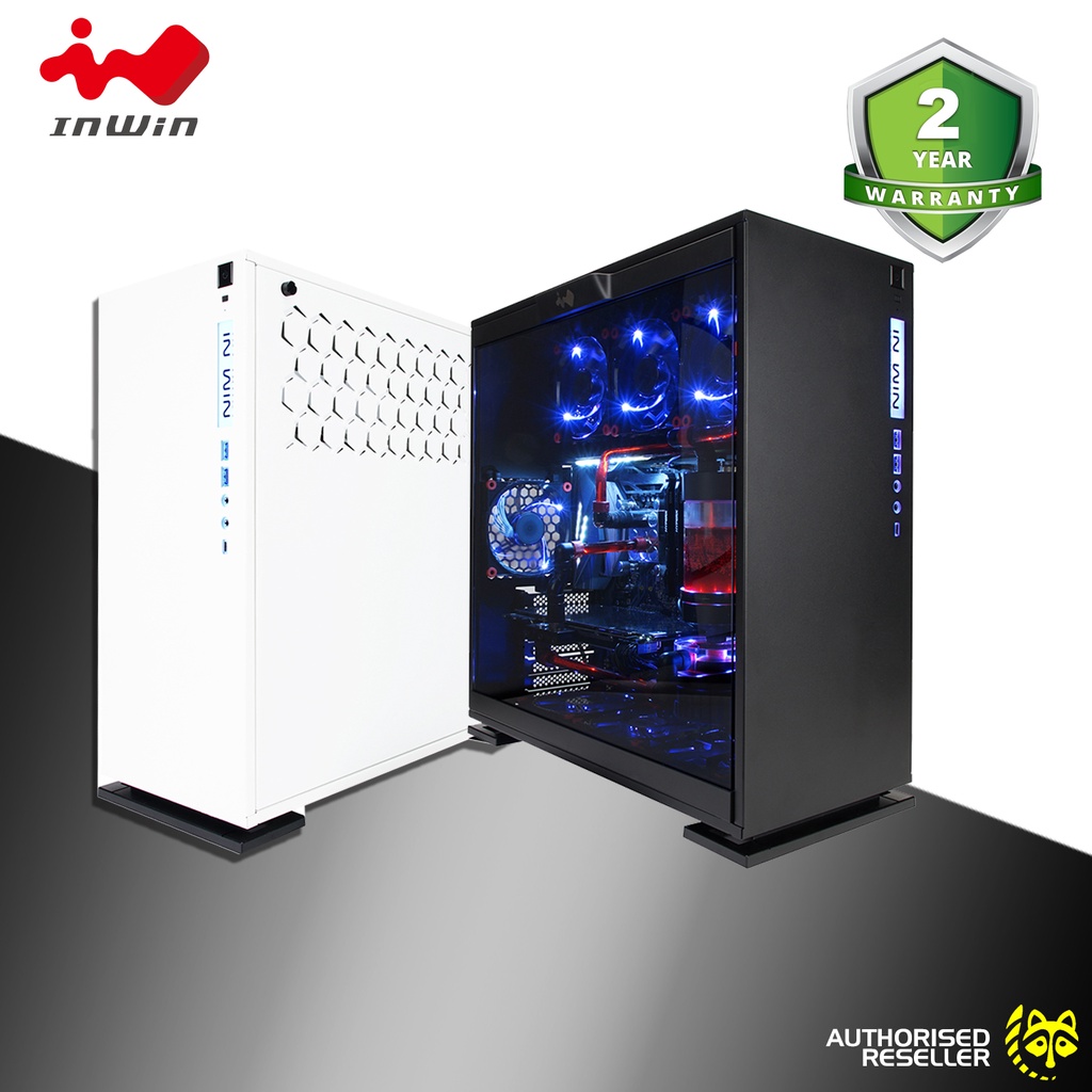 InWin 303C RGB Mid Tower ATX Chassis - Tempered glass, USB 3.1 Gen 2 ...