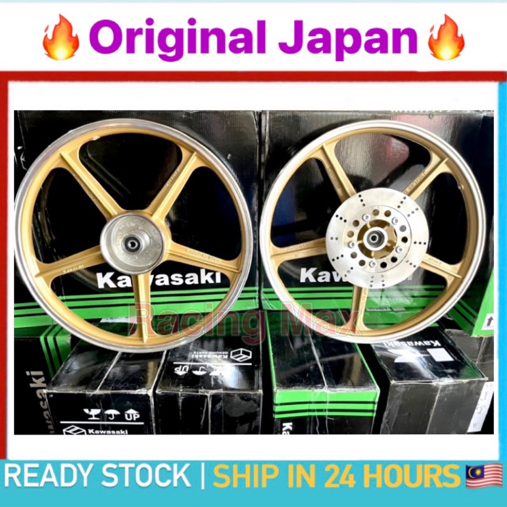 SPORT RIM AR80 GOLD EMAS 100% Original Kawasaki MADE IN JAPAN ENKEI ...