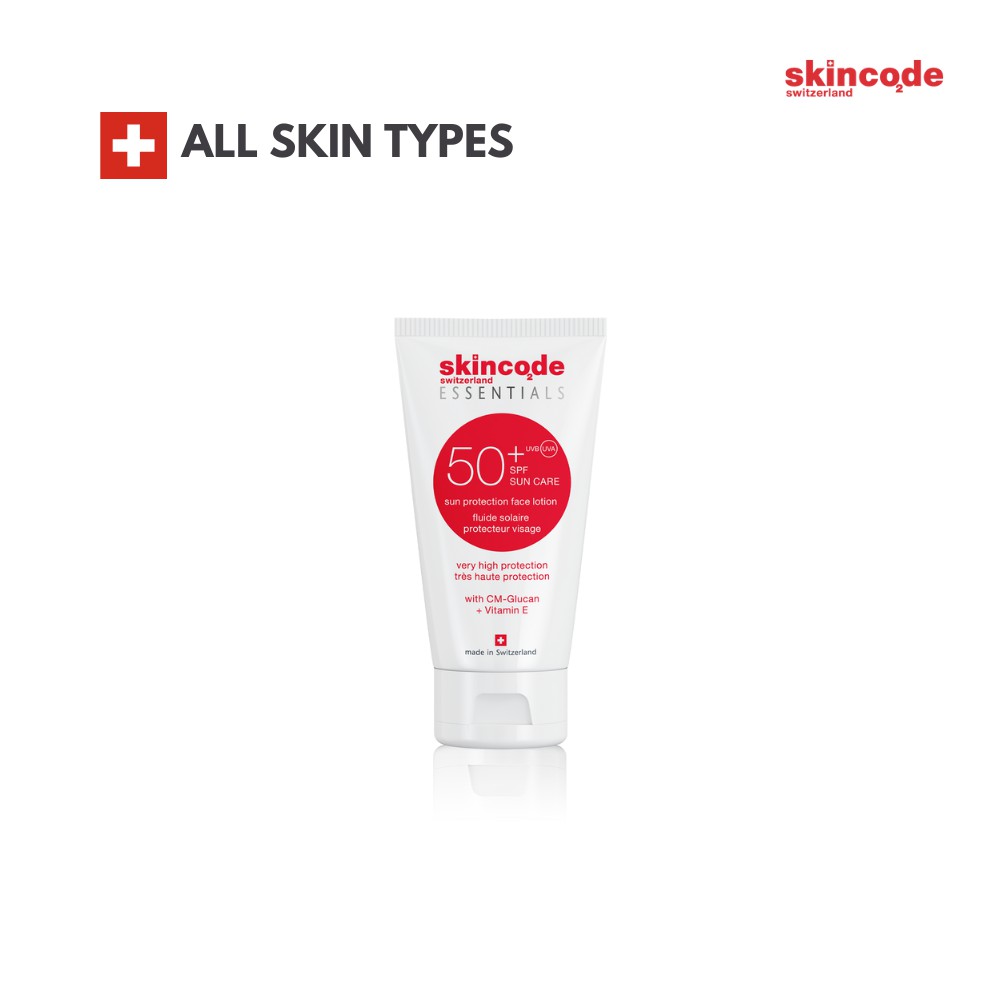 Skincode Essentials Sun Protection Face Lotion SPF 50 (All Skin Types ...
