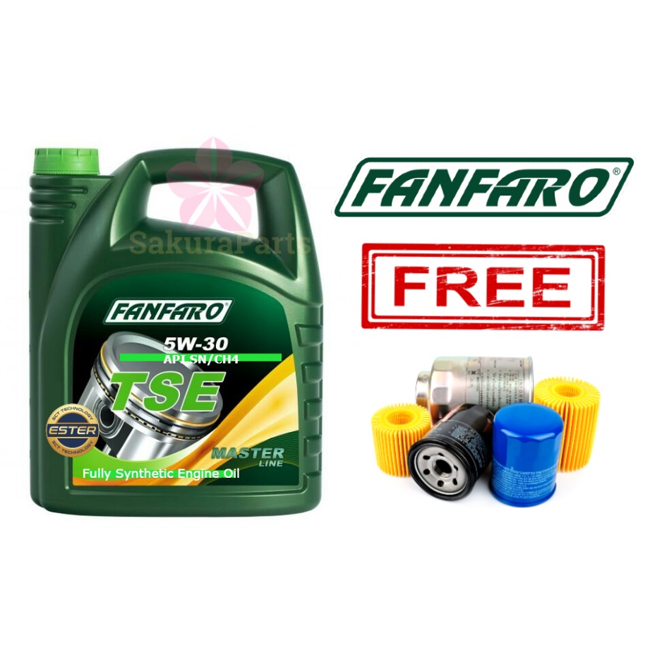 (MADE IN GERMANY) SCT FANFARO 5W30 TSE Ester Fully Synthetic Engine Oil ...