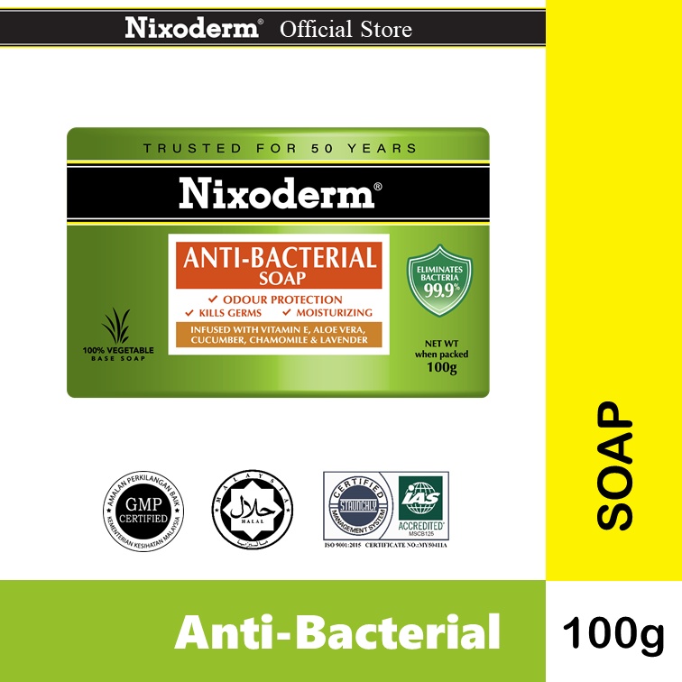 Nixoderm Anti-Bacterial Soap (100g) | Shopee Malaysia