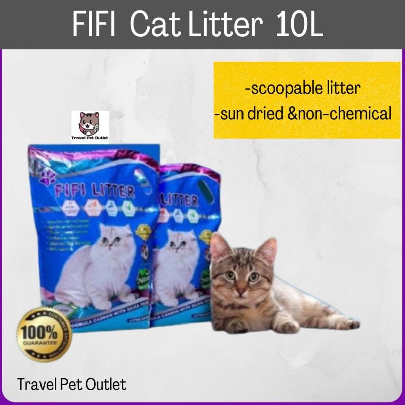 Fifi Litter Premium Blue Bag PROMO (pasir kucing) | Shopee Malaysia
